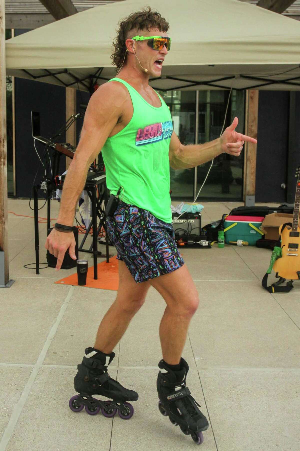 How Heights became home to Legacy Man — a shirtless rollerblading music ...