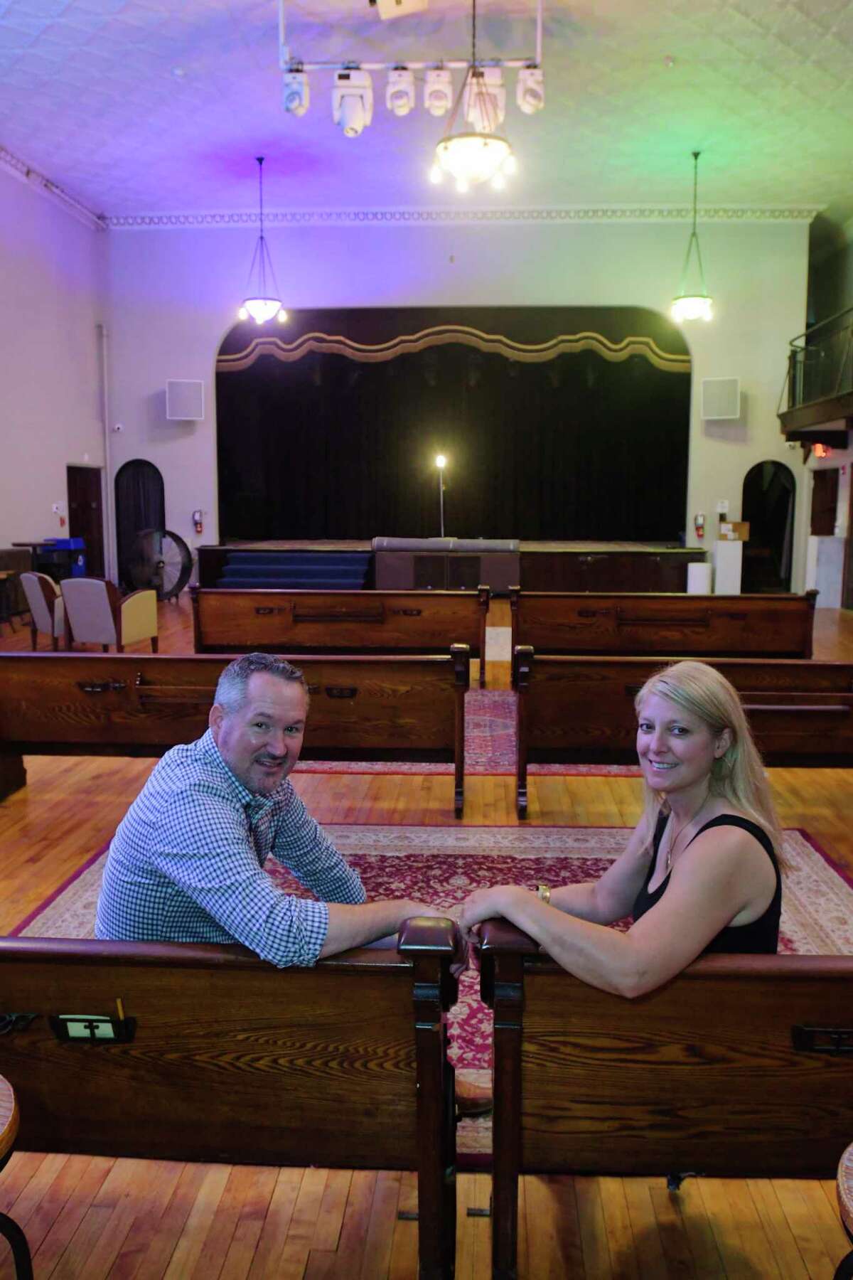 Couple takes shot at live venue with Lark Hall