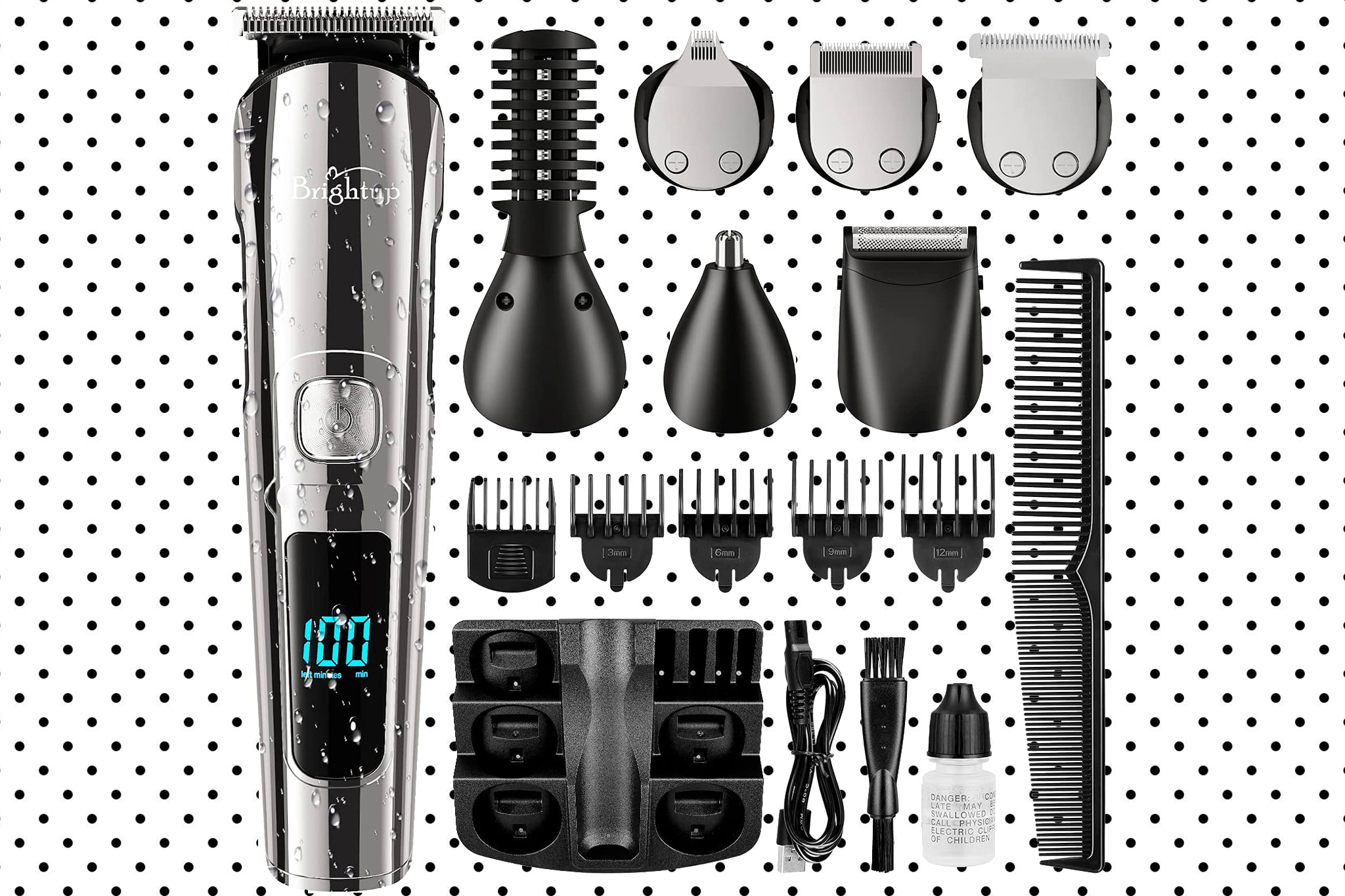 Ditch the razor and shave with this all-in-one hair clipper set