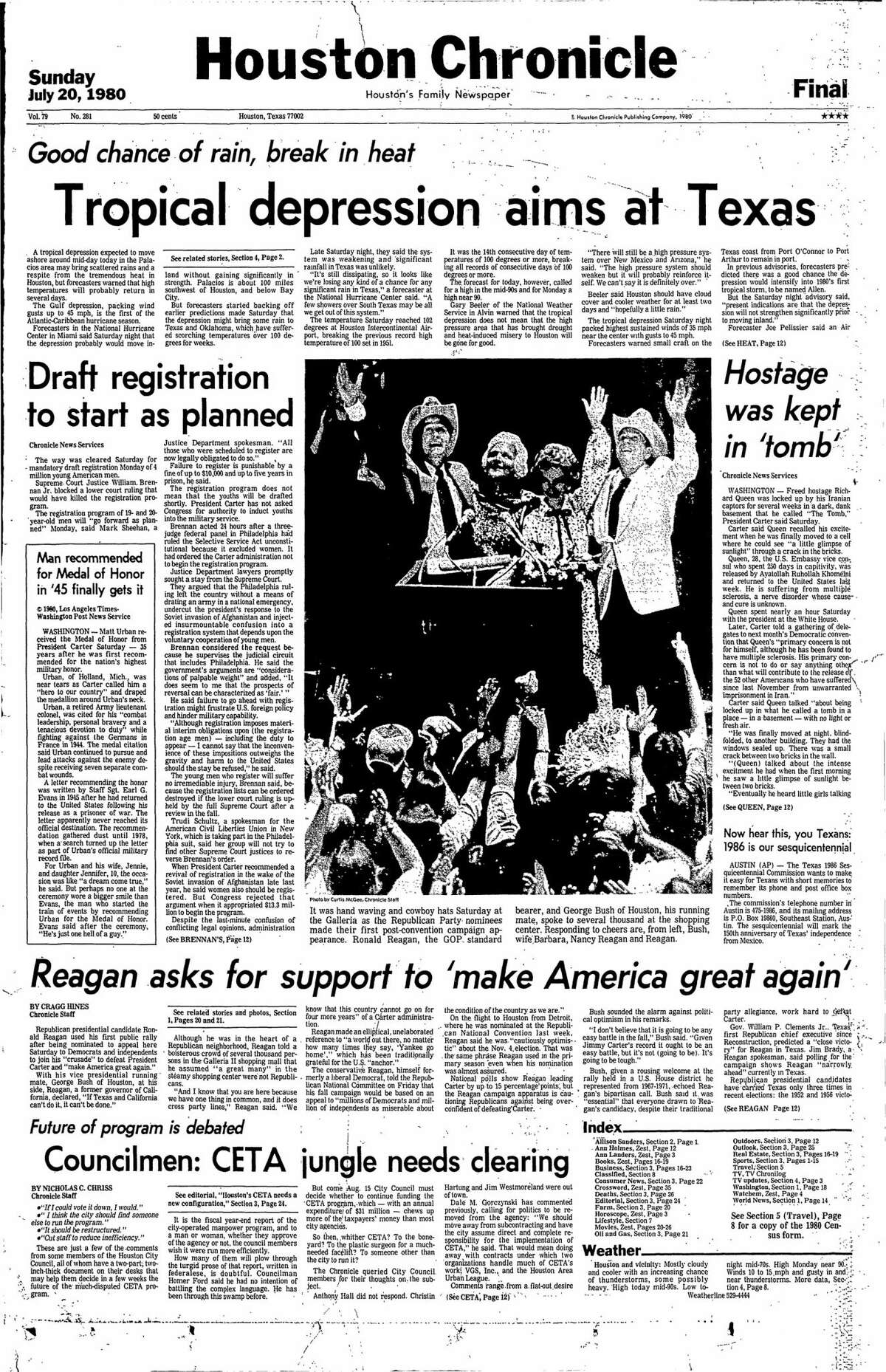 Today in history, July 20, 1980: Reagan vows to 'make America great ...
