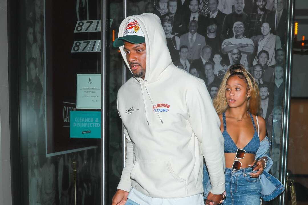Deshaun Watson Rarely Seen In Public Steps Out For Girlfriend Jilly