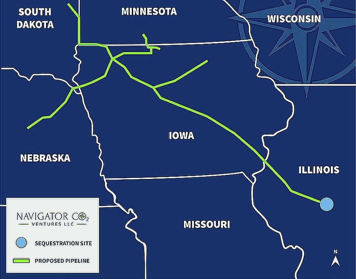 1,200-mile-long carbon-capture pipeline could cross part of region
