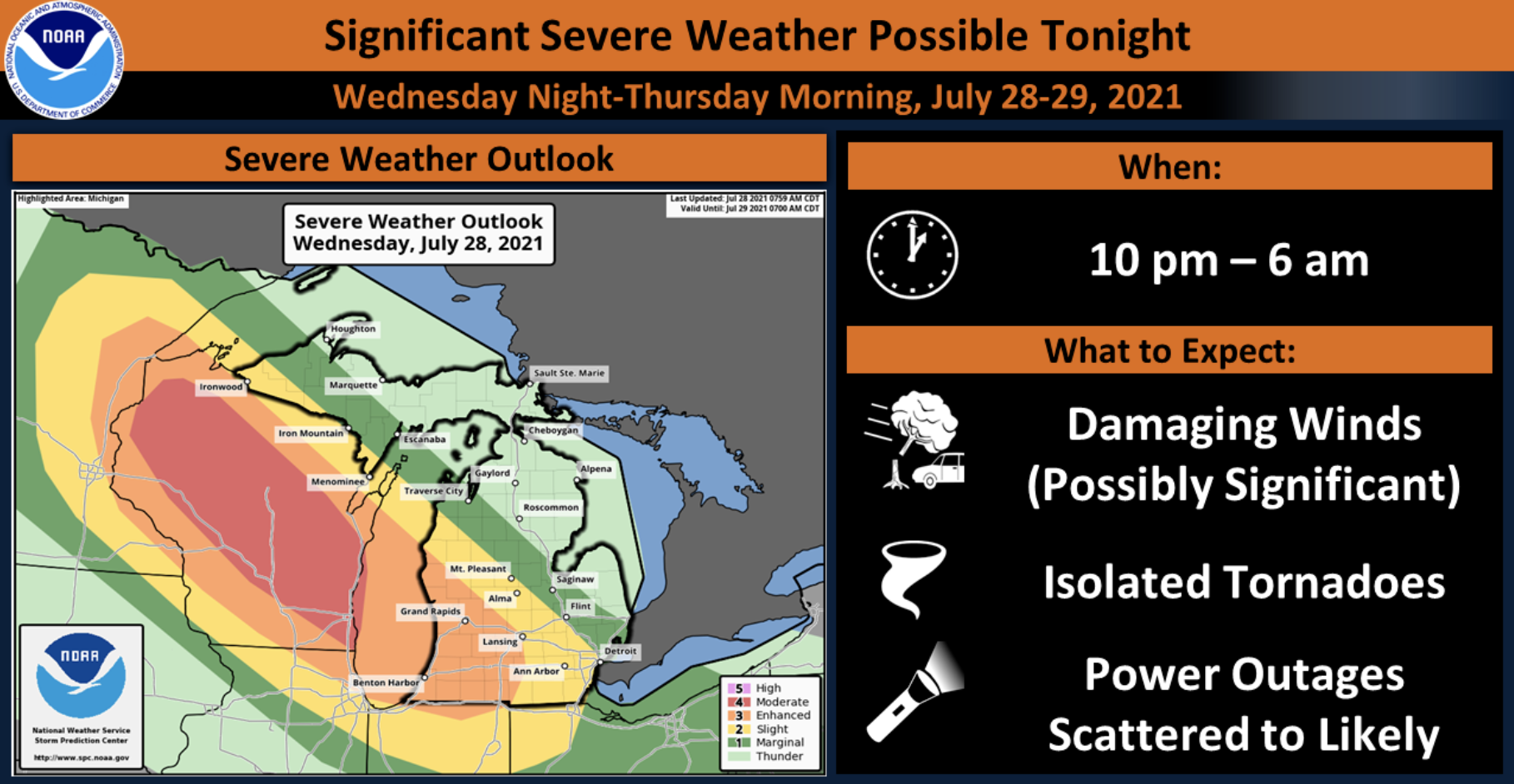Alert: Severe weather, tornadoes a possibility Wednesday night