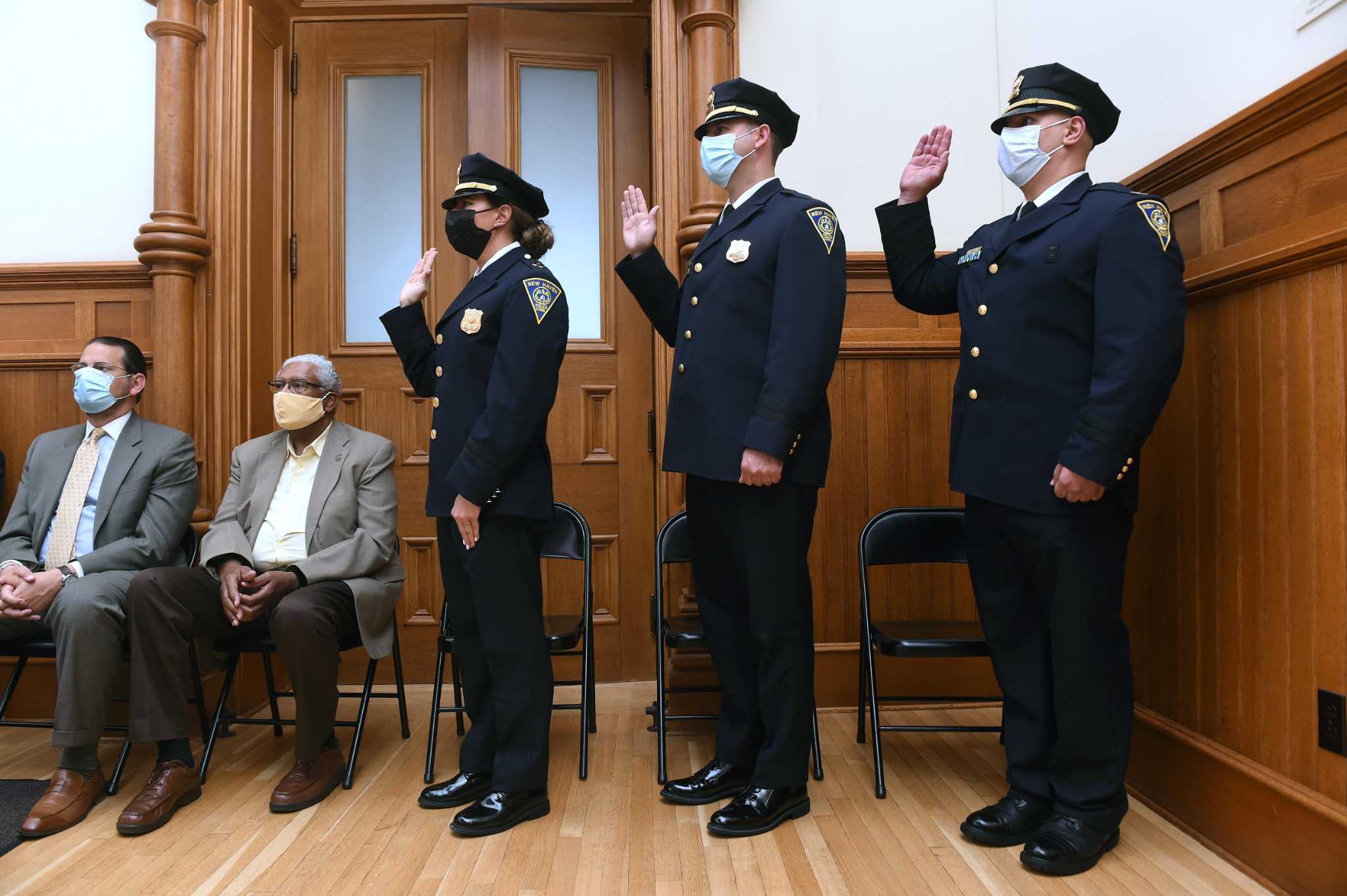 ‘Each one is a true leader’: New Haven police promote three to captain