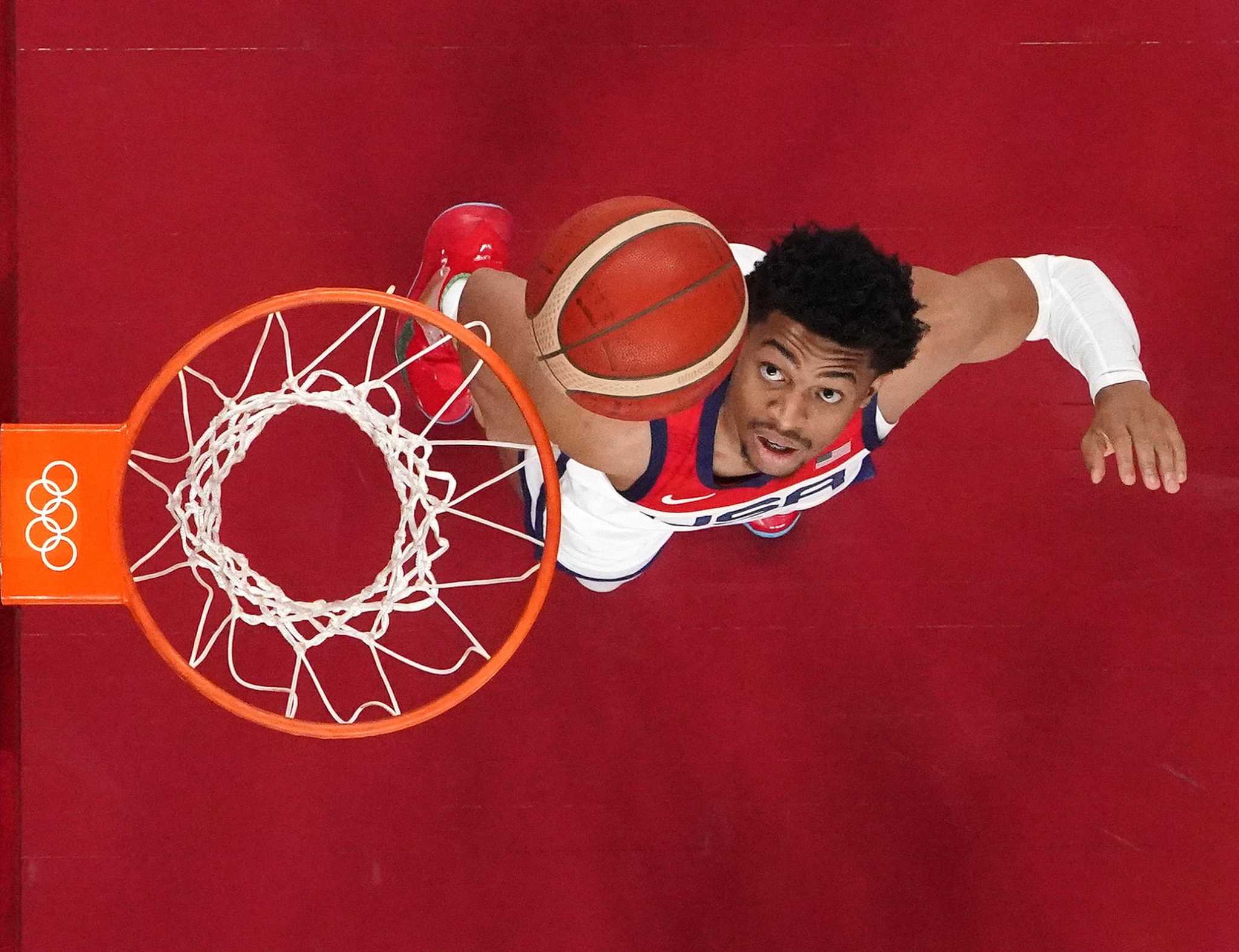 Keldon Johnson brings the enthusiasm to veteran U.S. Olympic team