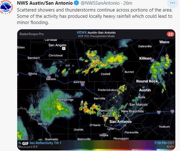 Flash flood warning issued for part of Bexar County