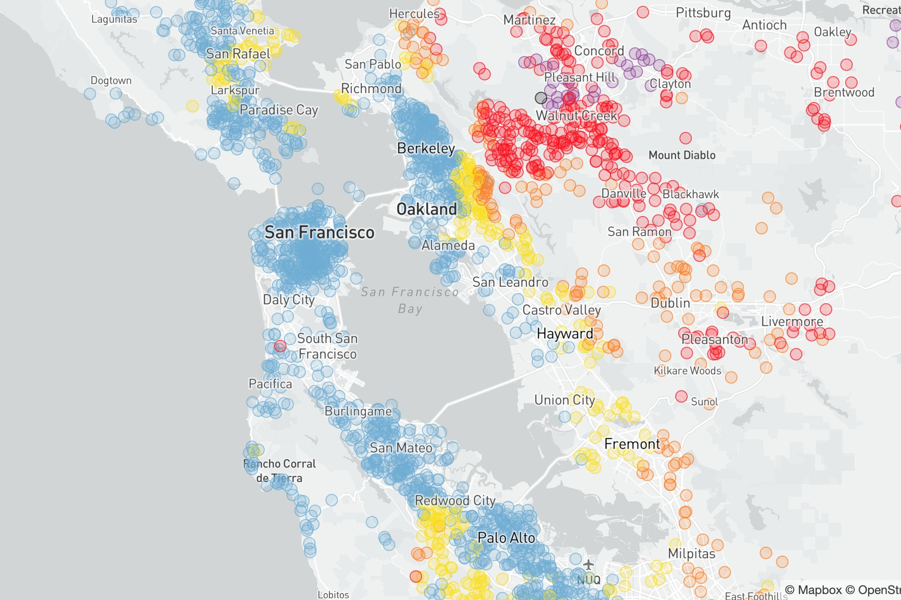 North, East Bay residents see unhealthy air quality for first time this ...
