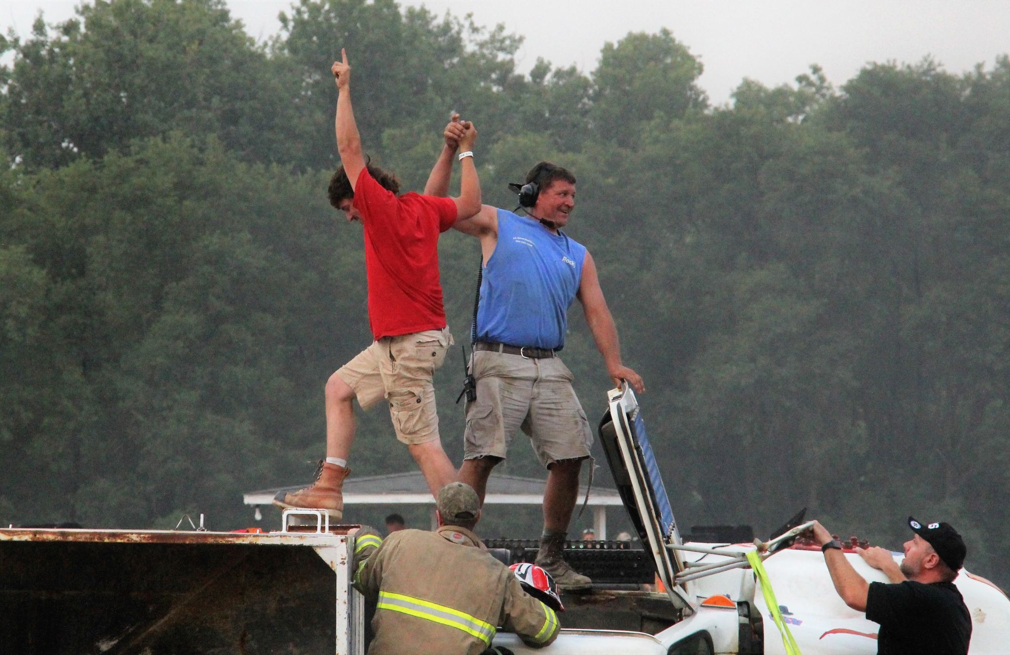 Redneck Truck Race heats up fair on Friday