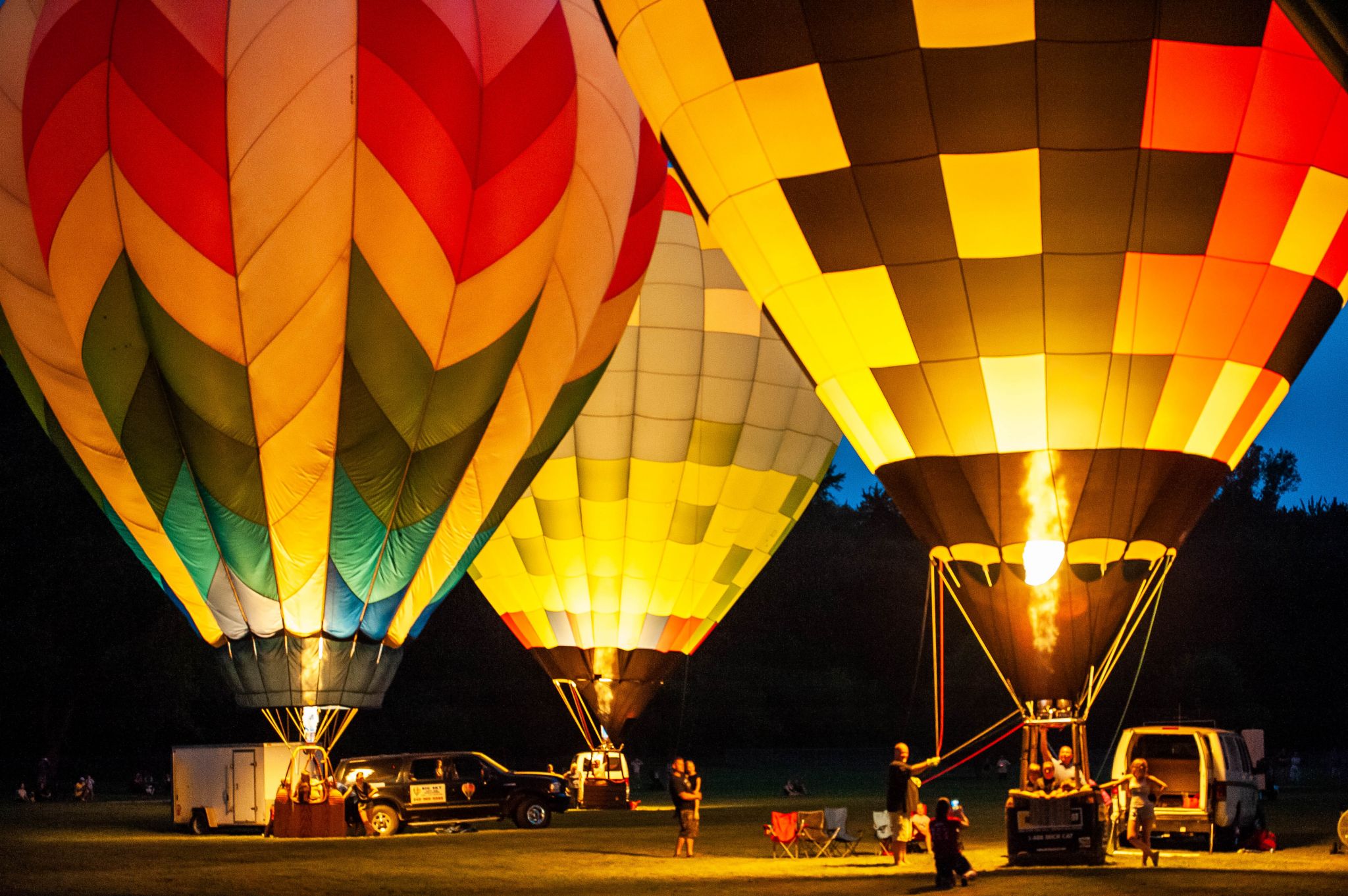 Scenes from the Amazing Hot Air Balloon Glow