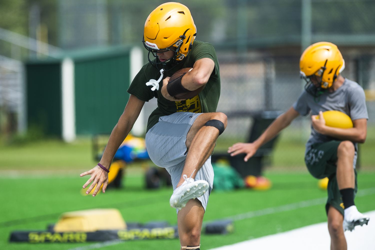 H. H. Dow High School holds first football practice of the season