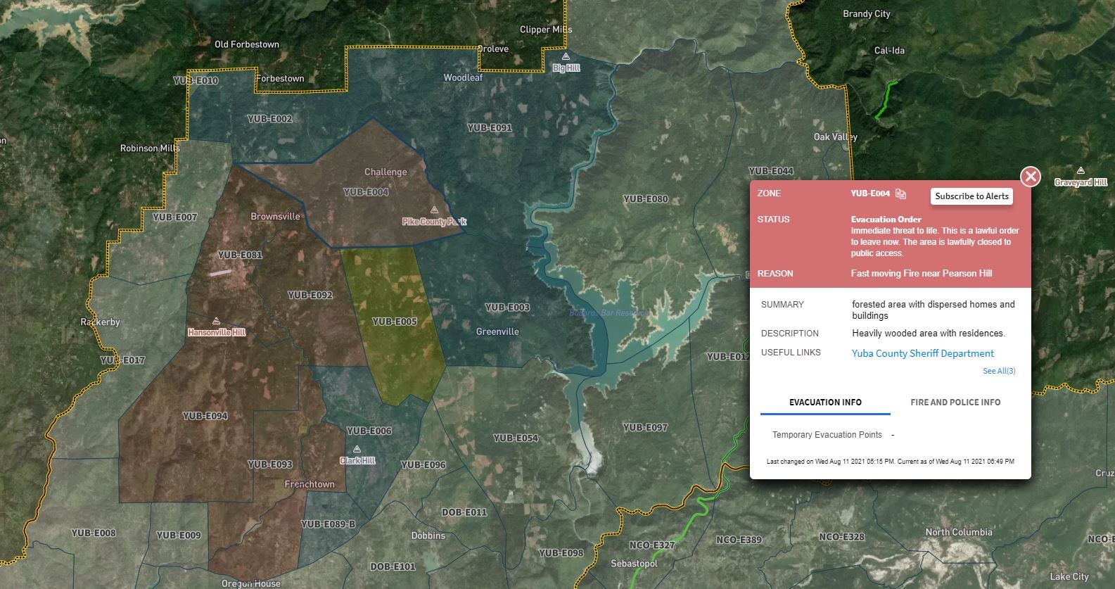 Glen Fire in Yuba County leads to mandatory evacuations