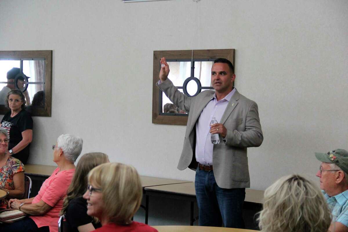 Gubernatorial candidate Garrett Soldano appears in Bad Axe