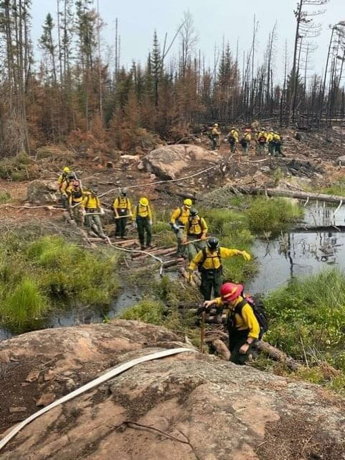 Westport deputy fire chief returns from fighting blazes in Minn., Mont.