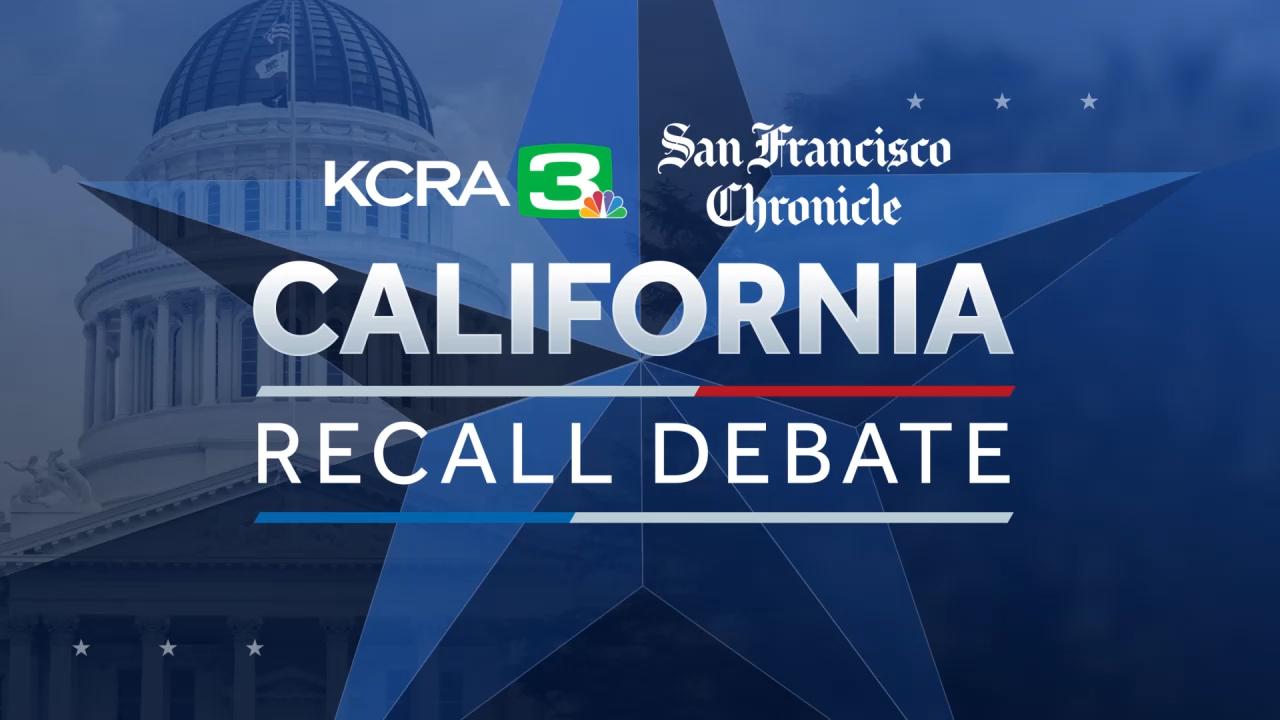 California recall election: Watch live as candidates debate