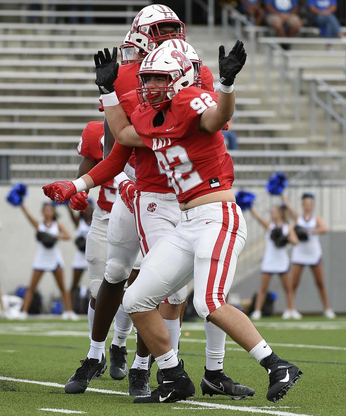 Katy opens title defense with victory against Clear Springs