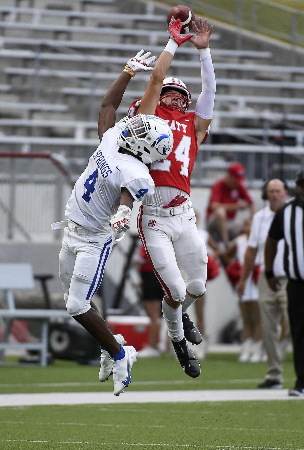 Katy opens title defense with victory against Clear Springs