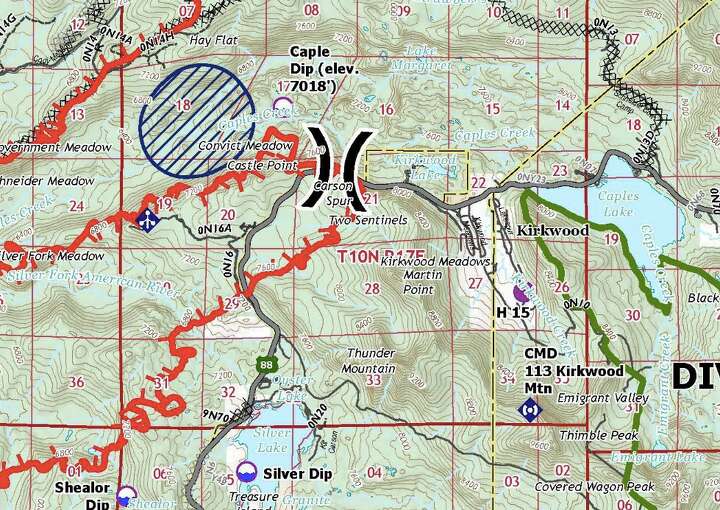 Caldor Fire maps show how close blaze is burning to Lake Tahoe