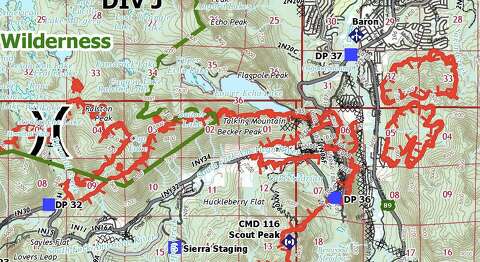 Caldor Fire maps show how close blaze is burning to Lake Tahoe