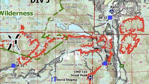 Caldor Fire maps show how close blaze is burning to Lake Tahoe