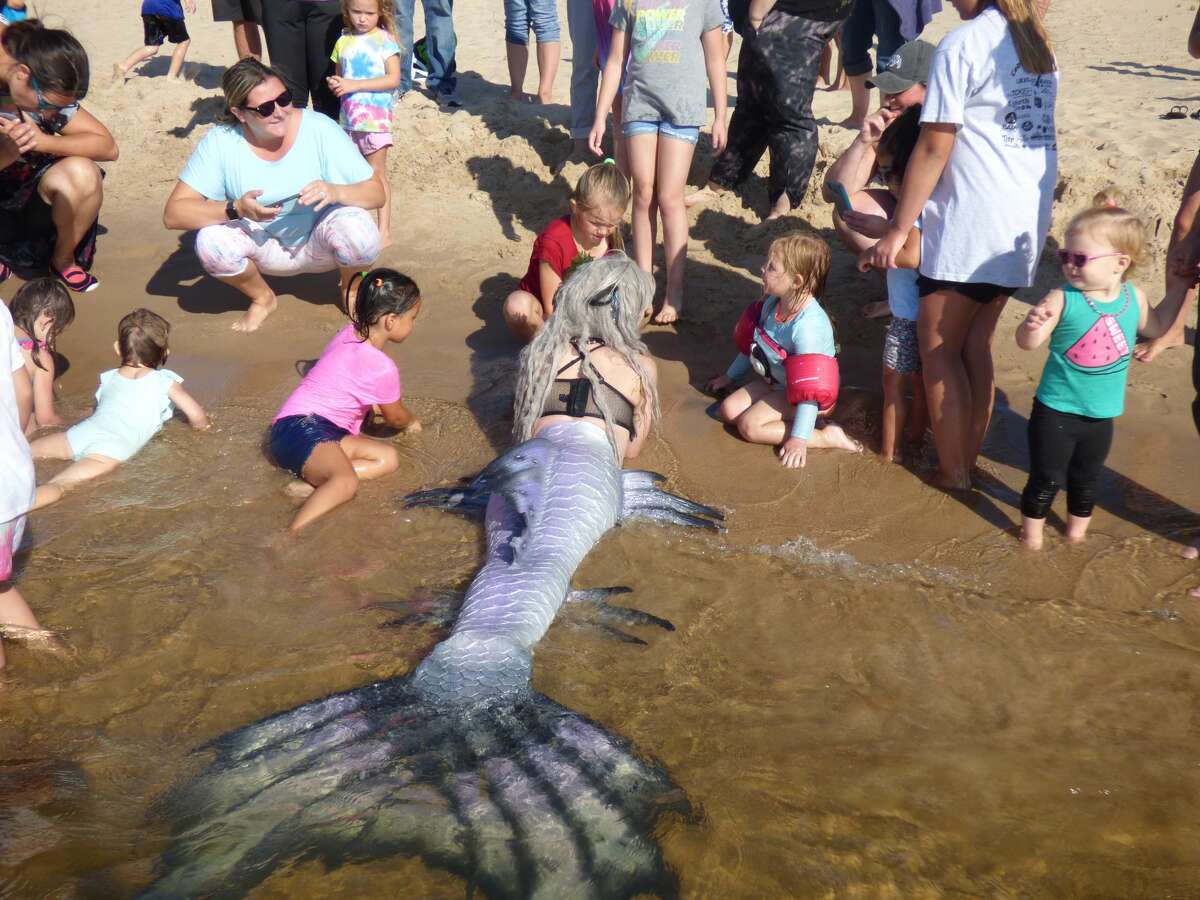 PHOTOS: 'Mermaid' spotted at Manistee beach