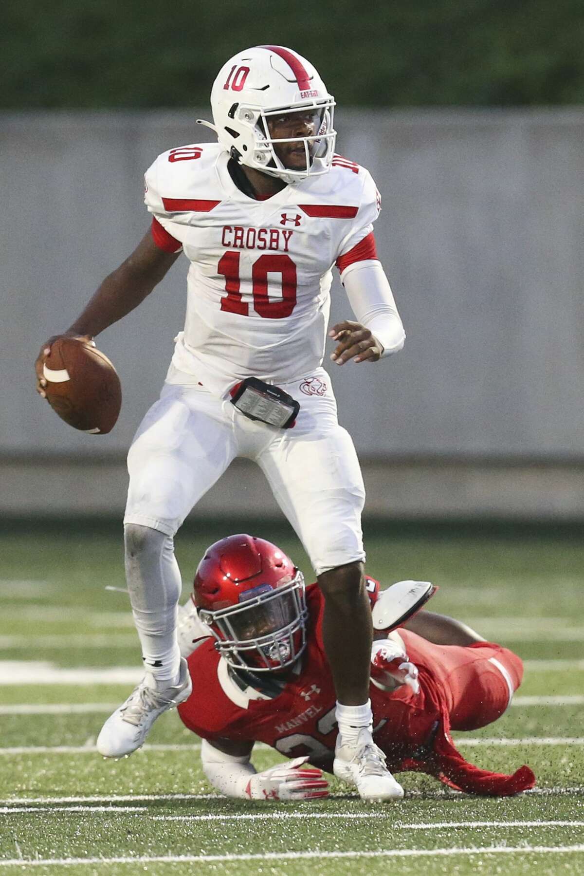 Running game carries Manvel past Crosby