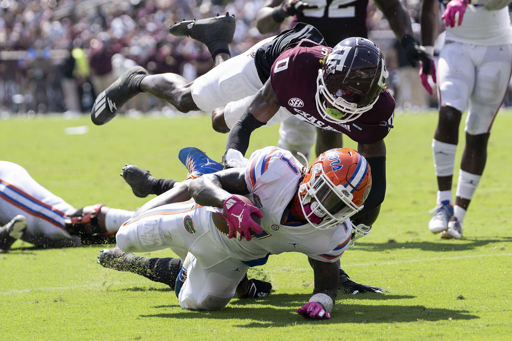 Texas A&M CB Myles Jones back in action