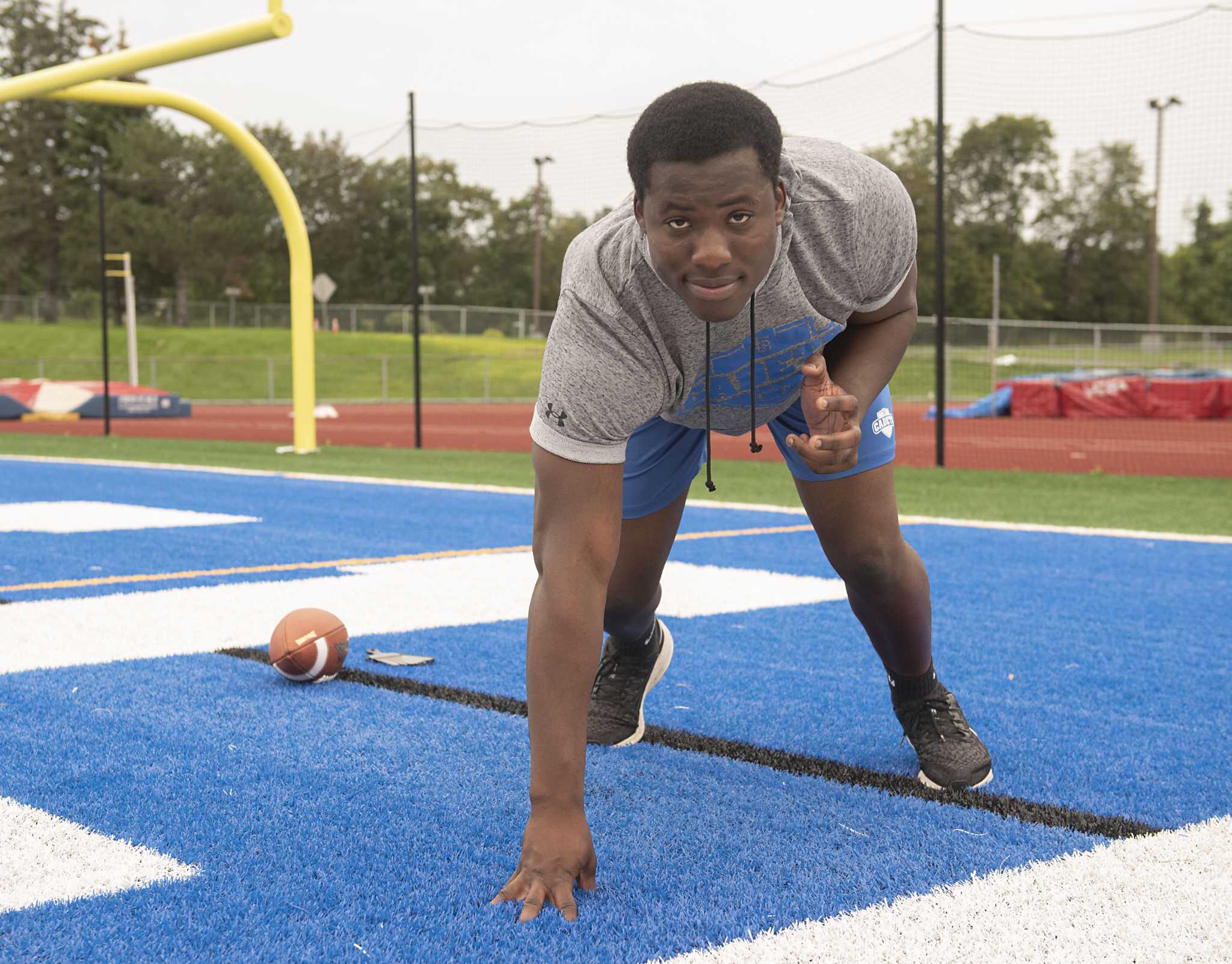 Dan Amasha lets his play do his talking for La Salle football