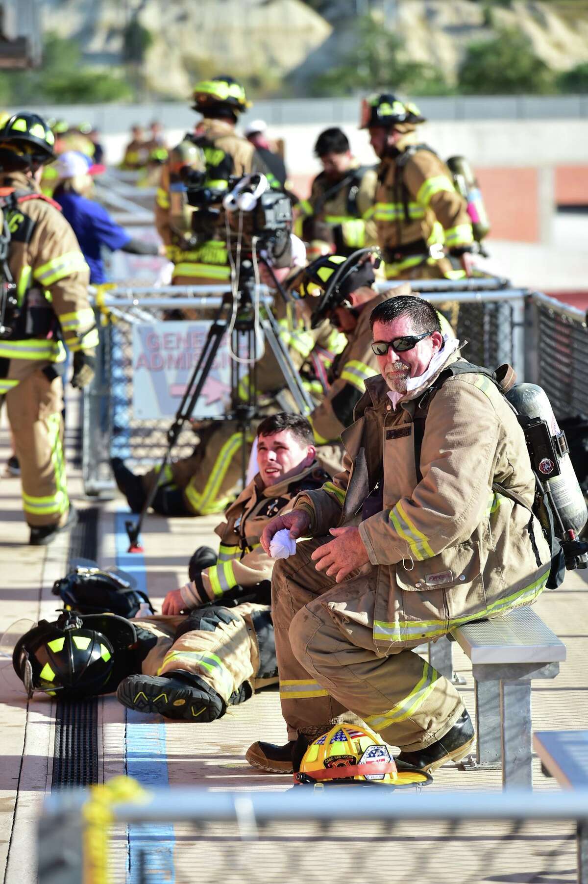 First responders honor fallen comrades with nod to fateful tower climb