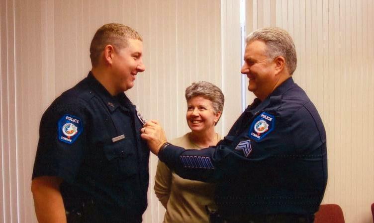 Conroe Police officer reflects on time serving city with dad