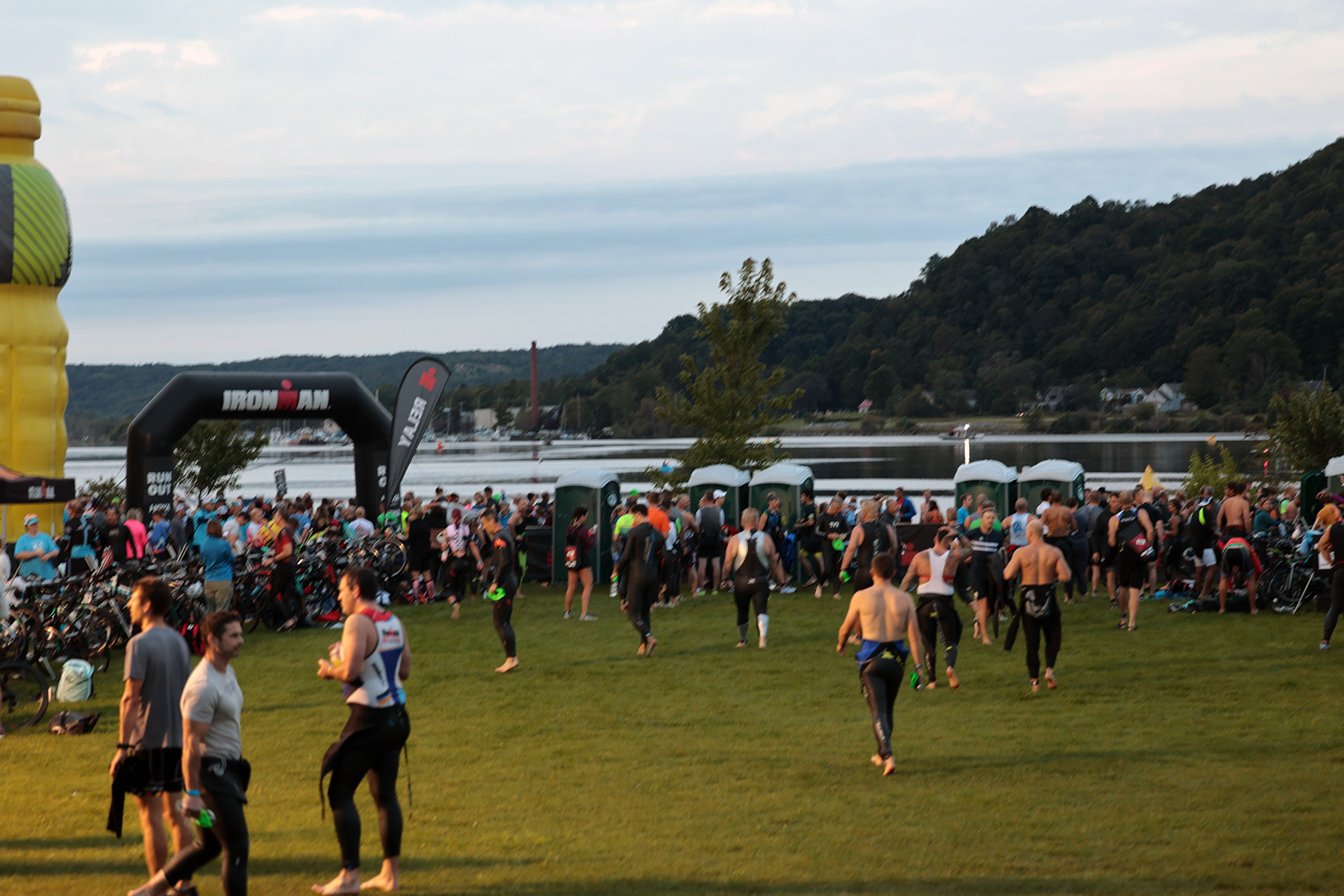 PHOTOS: Ironman gets underway in Frankfort