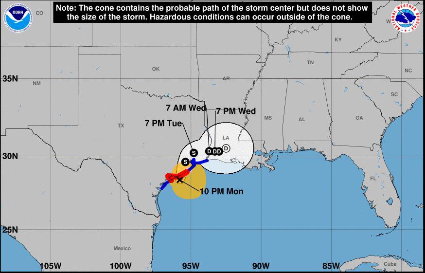 Nicholas upgrades to hurricane ahead of expected landfall