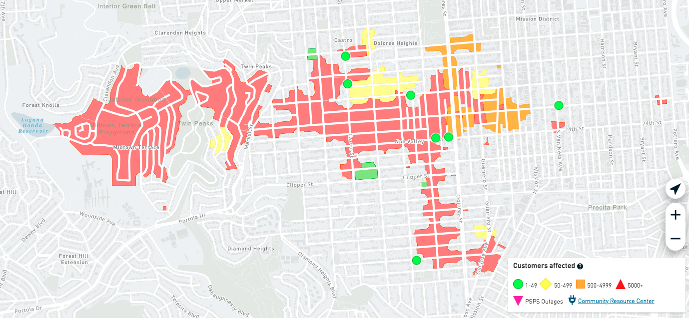 PG&E outage in San Francisco briefly leaves over 8,700 without power