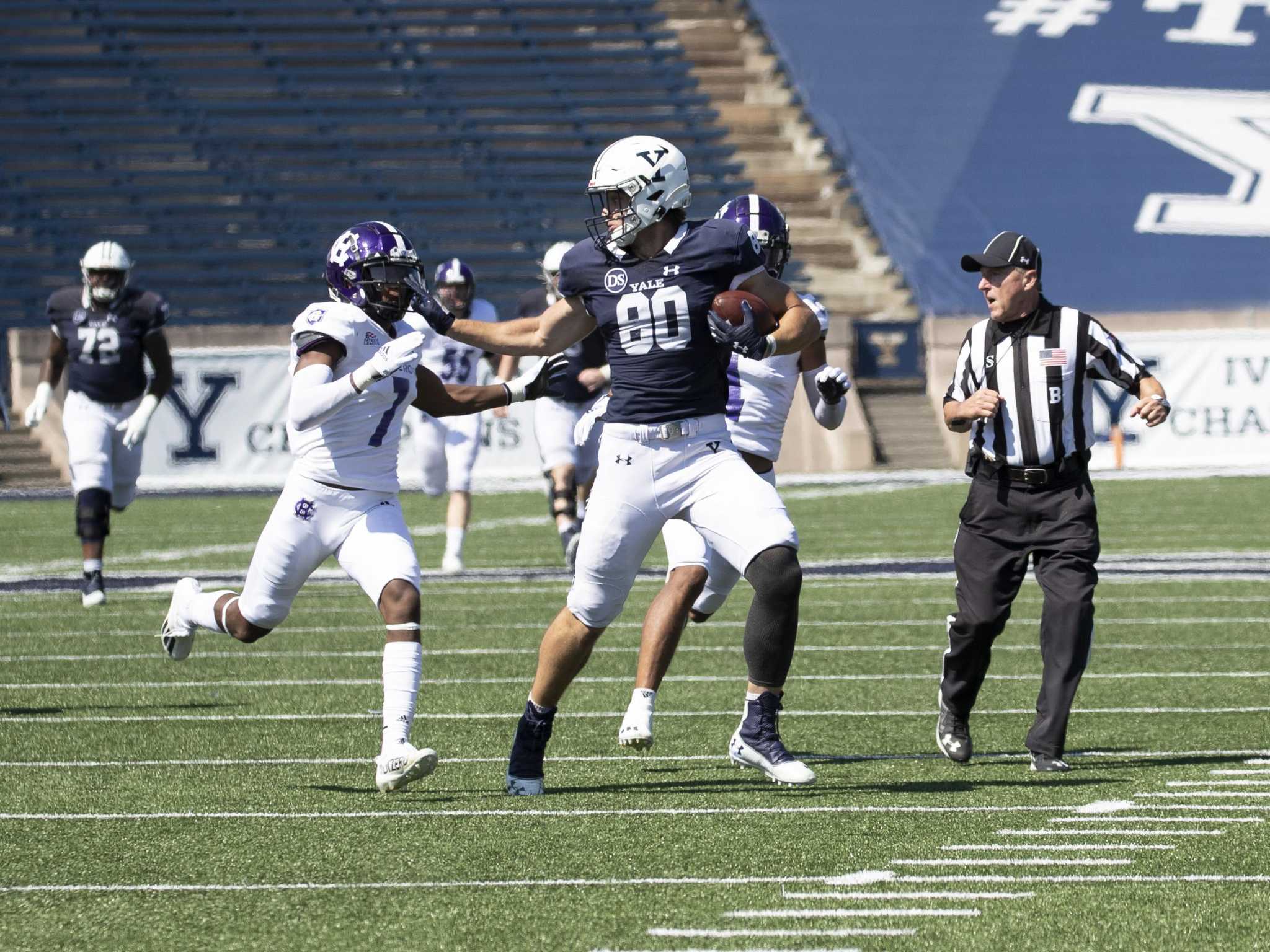 Holy Cross spoils Yale’s return to football; Derek Ng’s last-minute ...