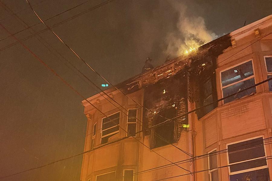 One victim hospitalized in fire in S.F.’s Mission District