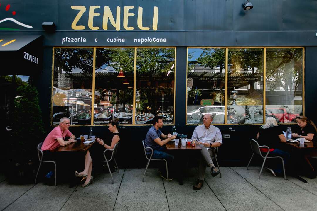 On New Haven's Wooster Street, Zeneli offers a different type of pizza