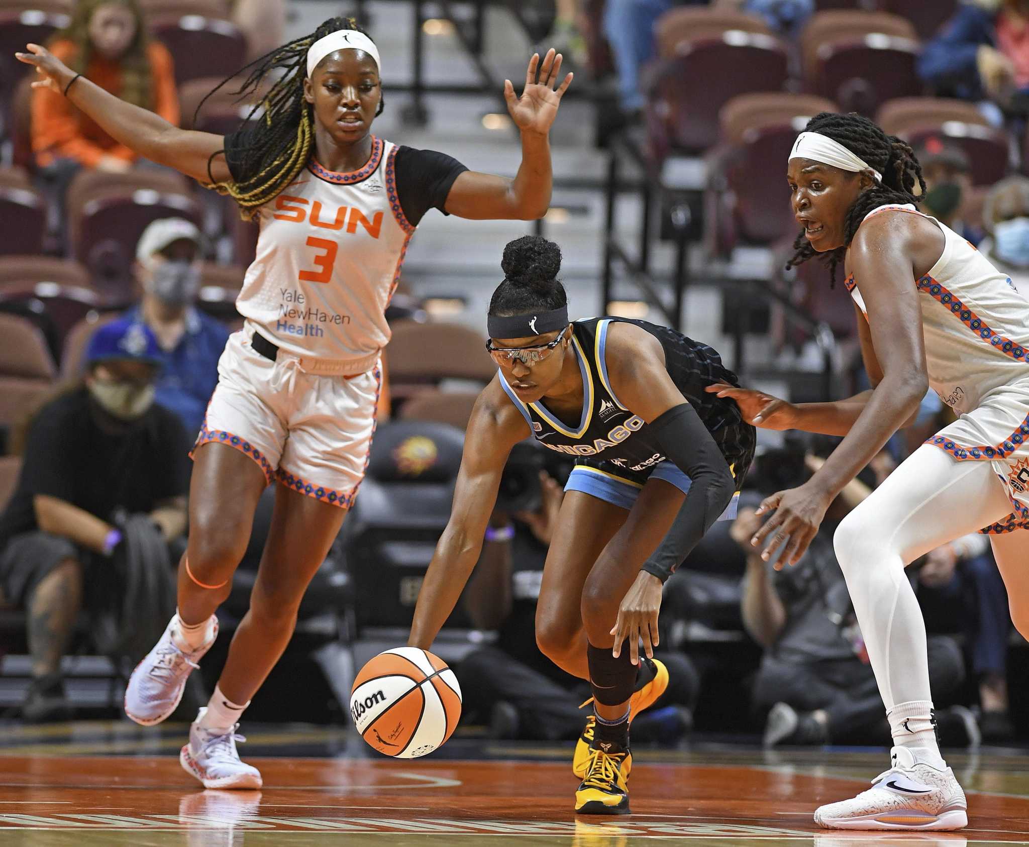 CT Sun start WNBA playoff series with double OT loss to Chicago Sky ...