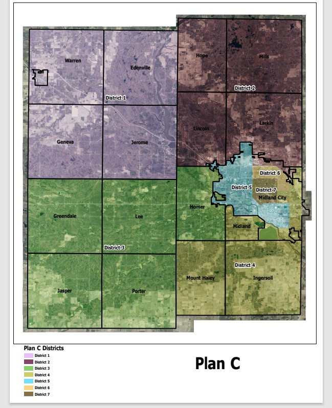 Here's the new Midland County commissioner boundaries