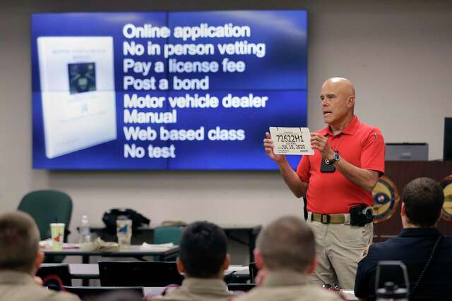Houston is home to countless fake temporary license tags, and a Texas ...