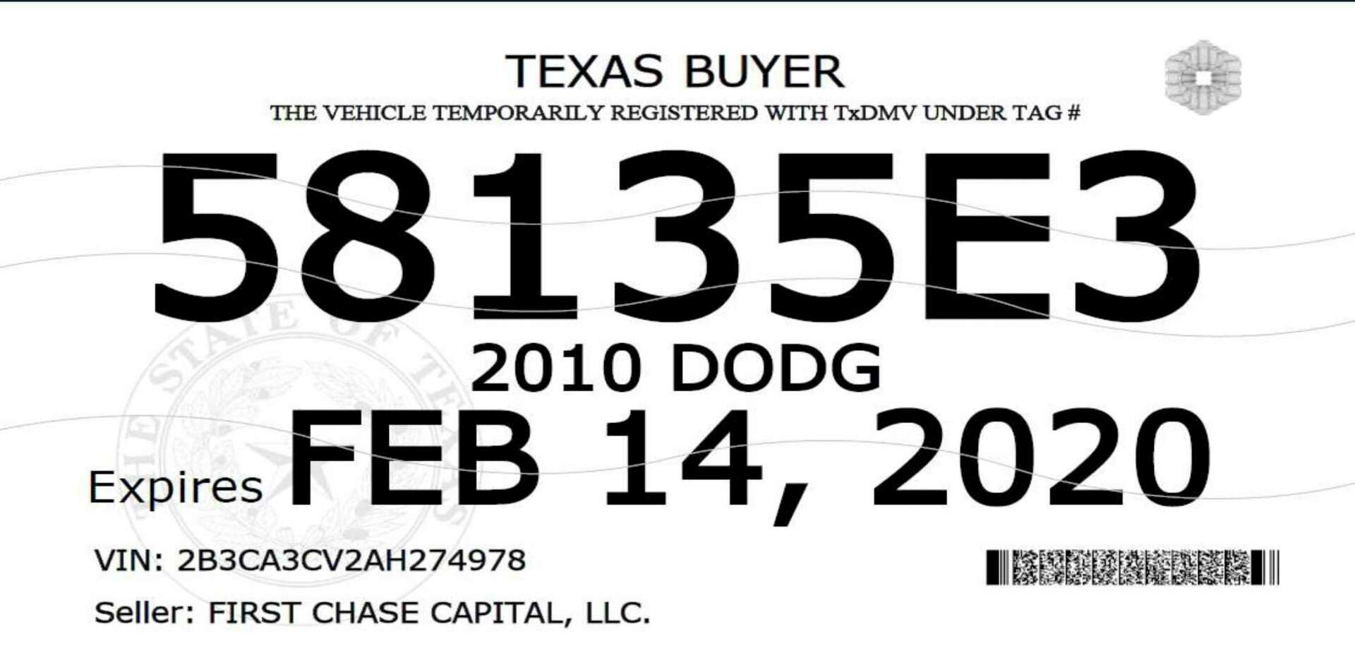 Paper chase: Police on the lookout for fake temporary tags along Harris ...