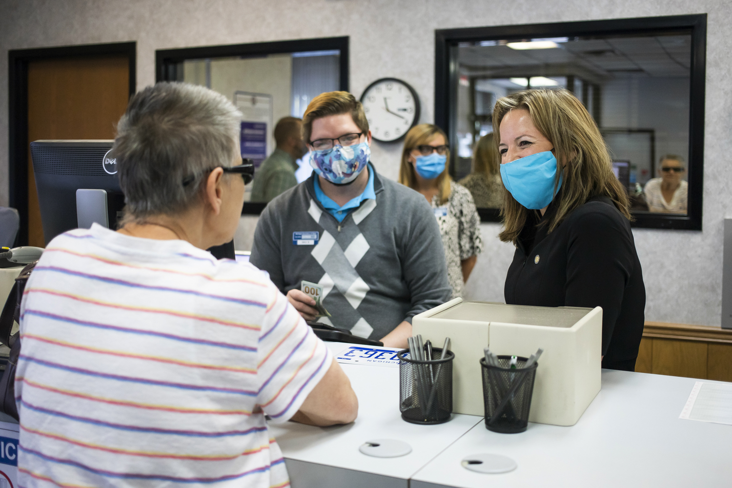 Michigan Secretary of State visits Midland