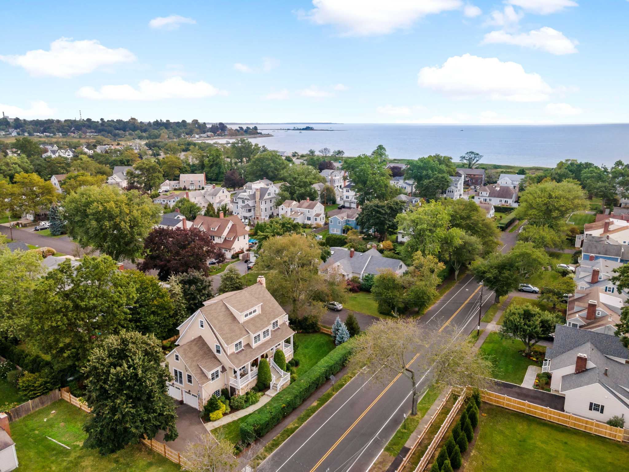 Fairfield beach home offers views of nature from every floor