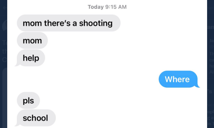 Text messages show chaotic moments during Arlington high school shooting