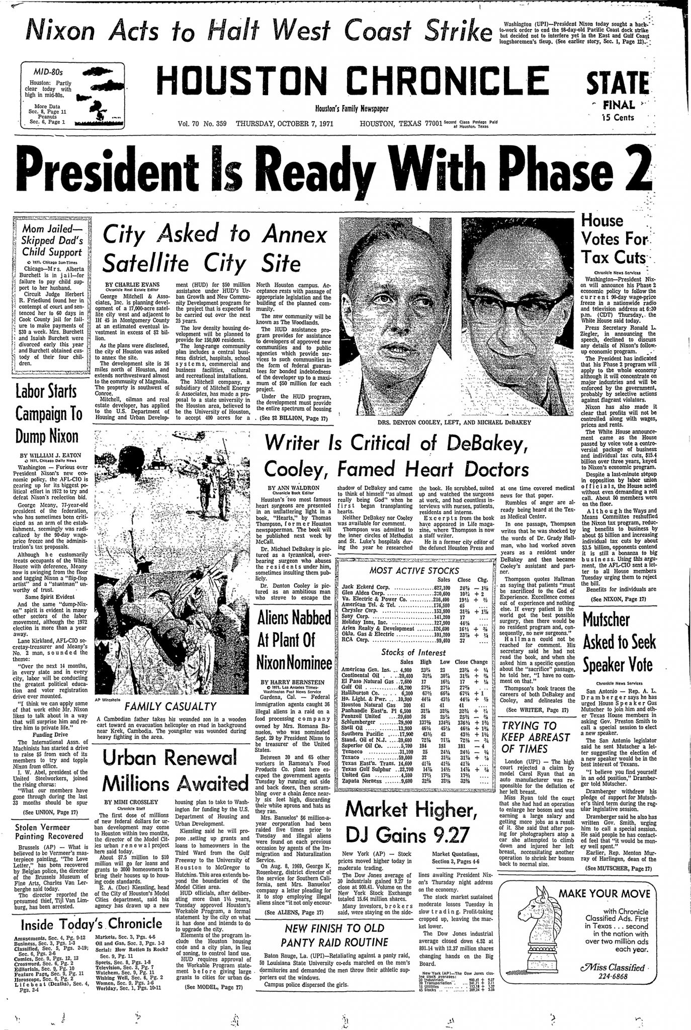 Today in Houston history, Oct. 7, 1971: City asked to annex future site ...