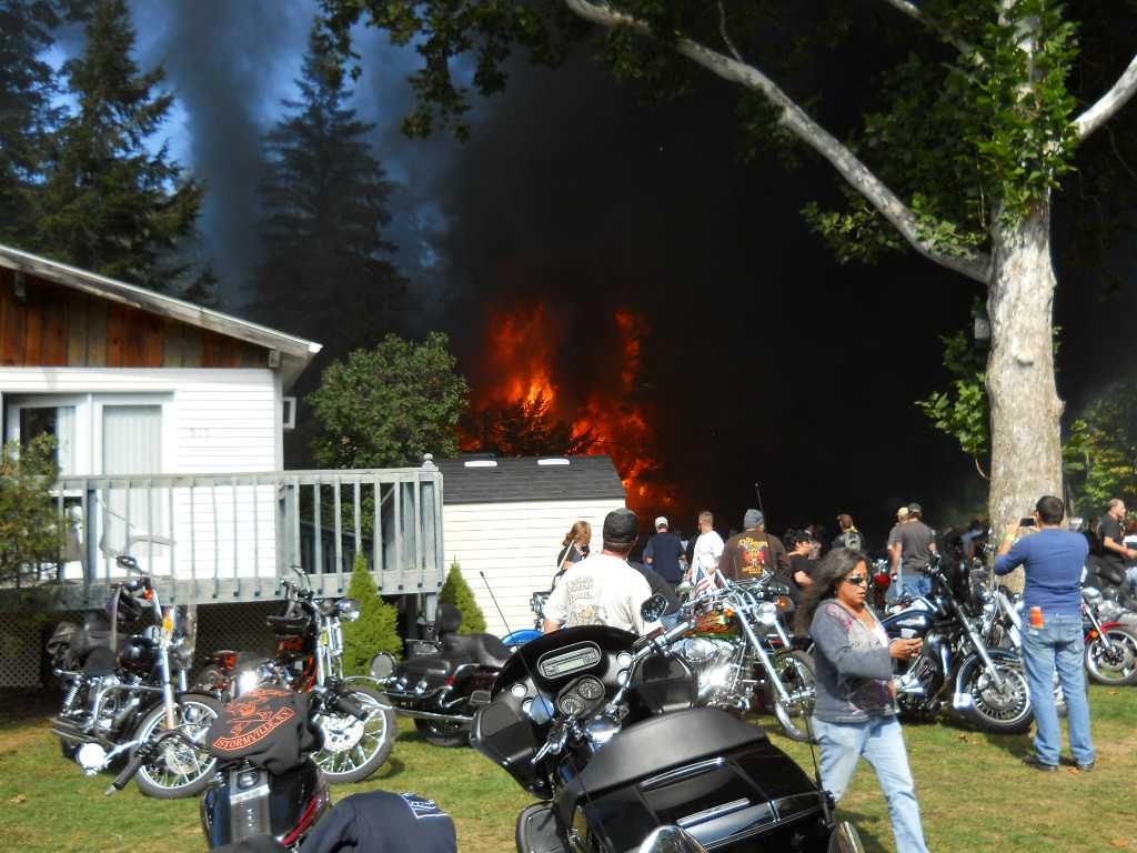 Resort destroyed by fire