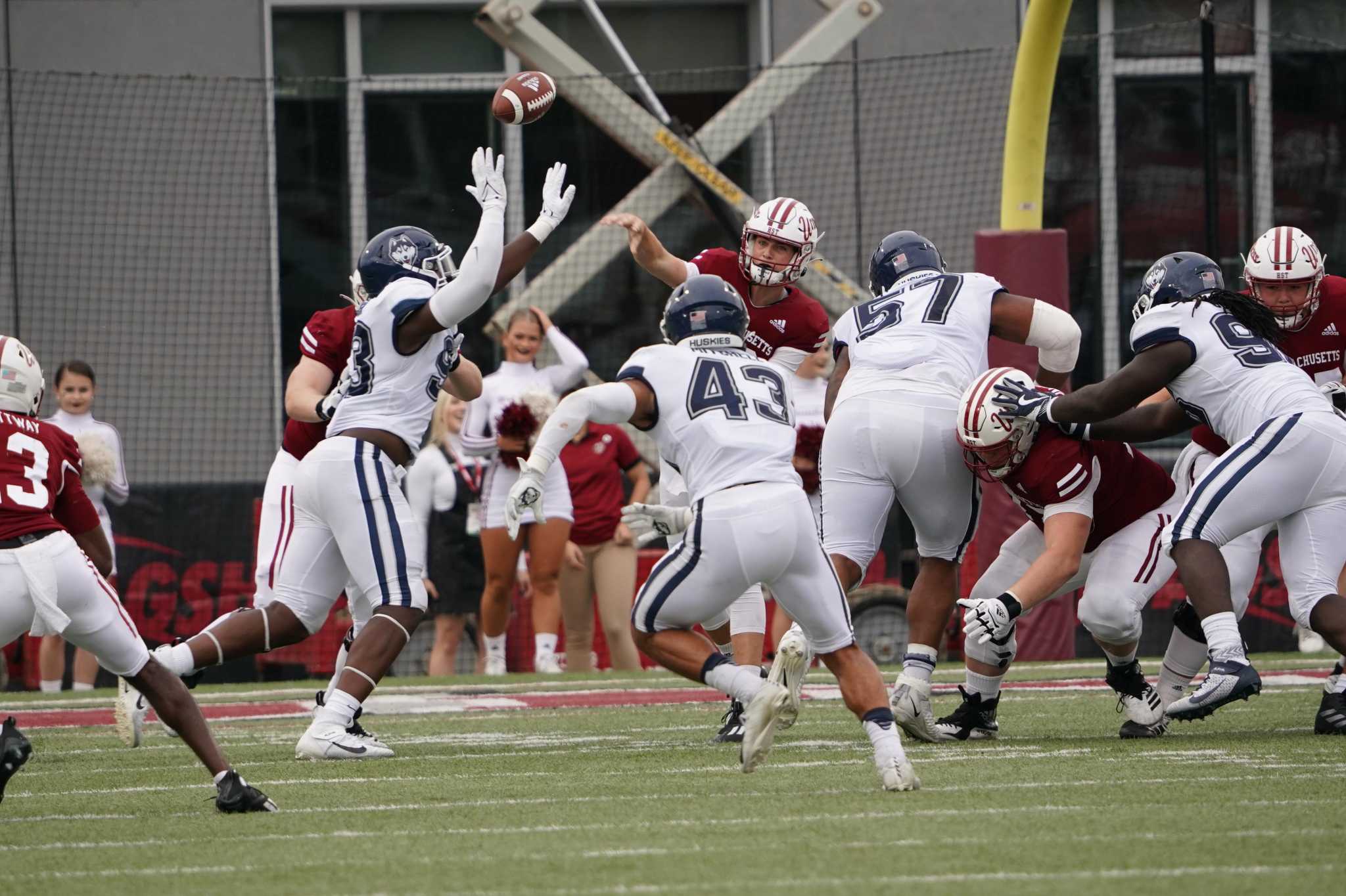 UConn football remains winless with loss to UMass, which ends its own ...