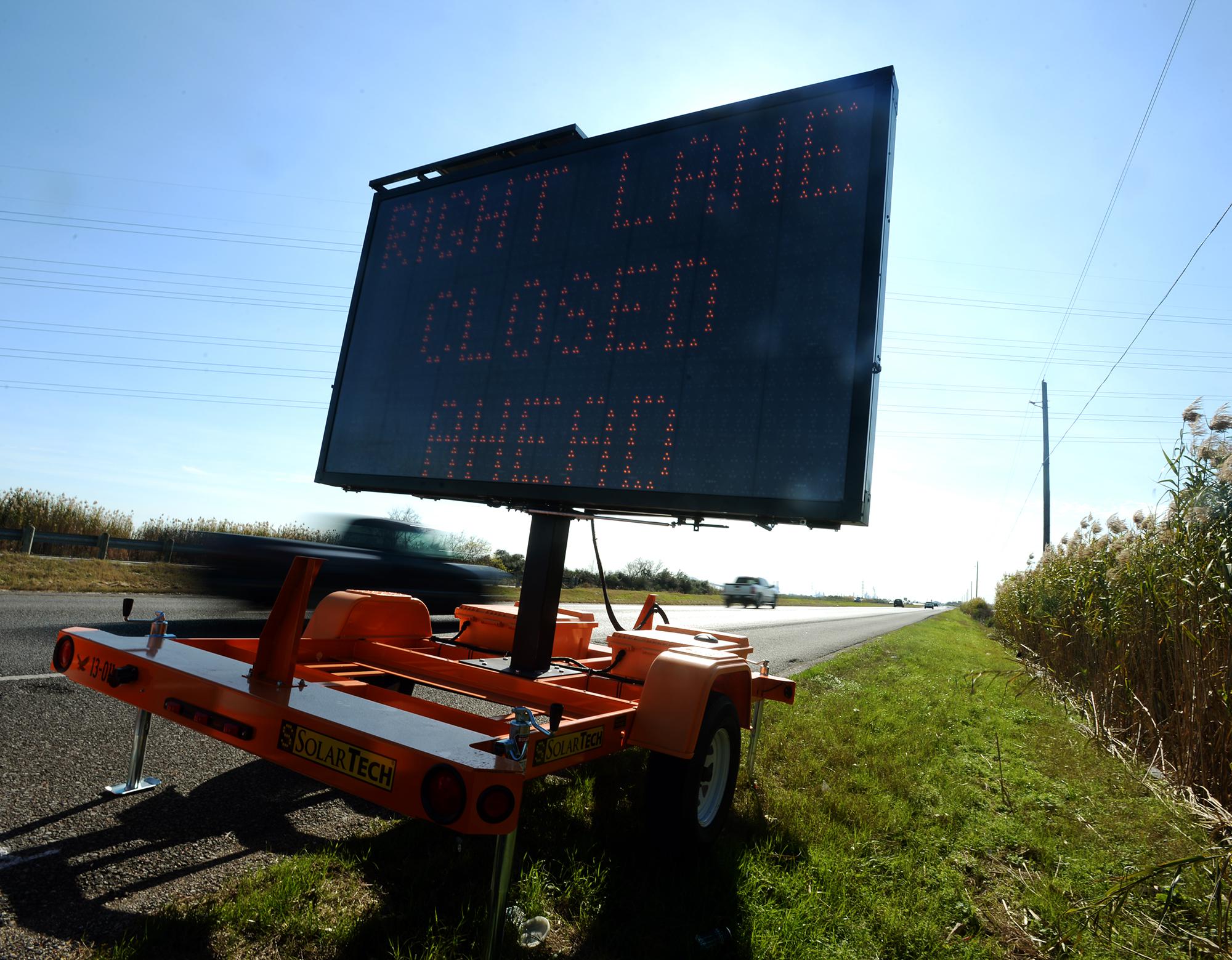 Construction prompts lane closures