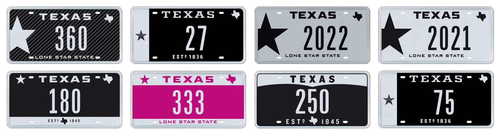 Cast your bid to claim a rare, low-number Texas license plate