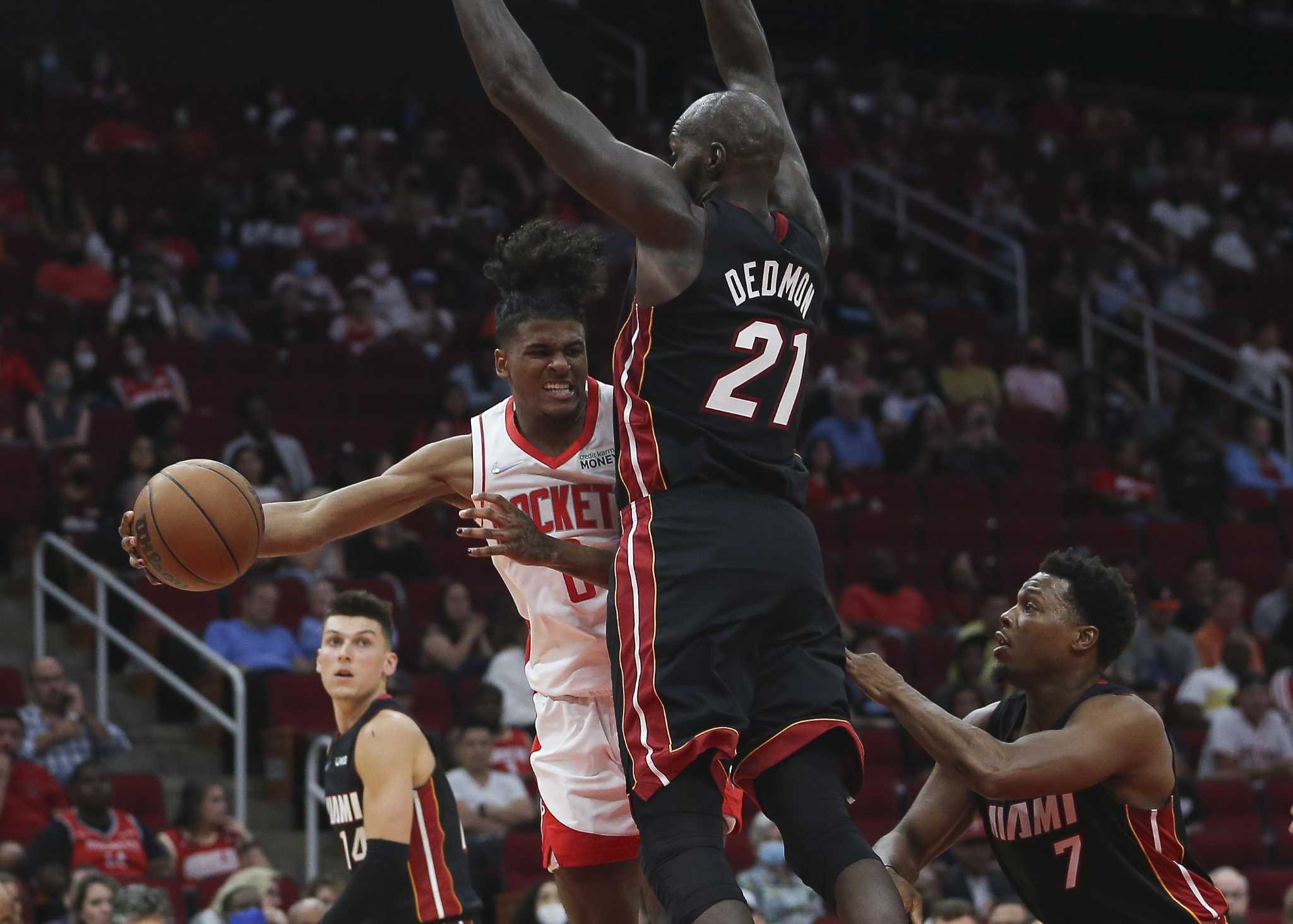 Rockets’ rookie Jalen Green passing through first of several learning ...