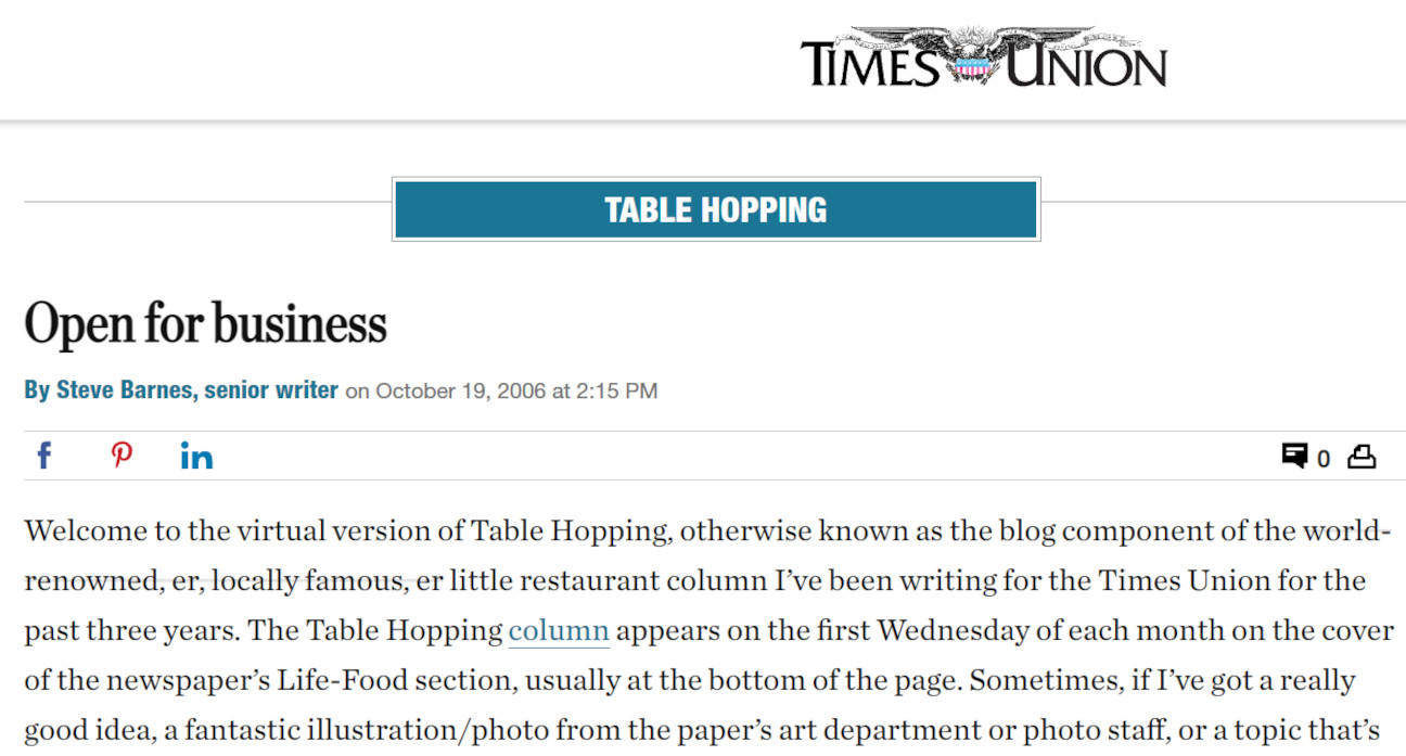 Table Hopping celebrates 15th anniversary