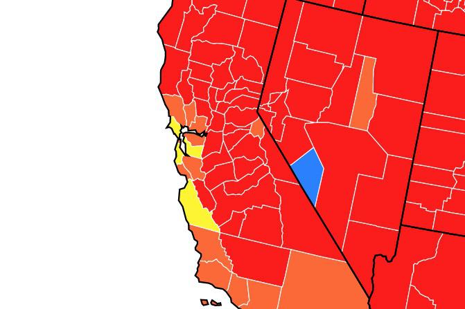 How the Bay Area stands apart on the CDC’s latest COVID transmission map